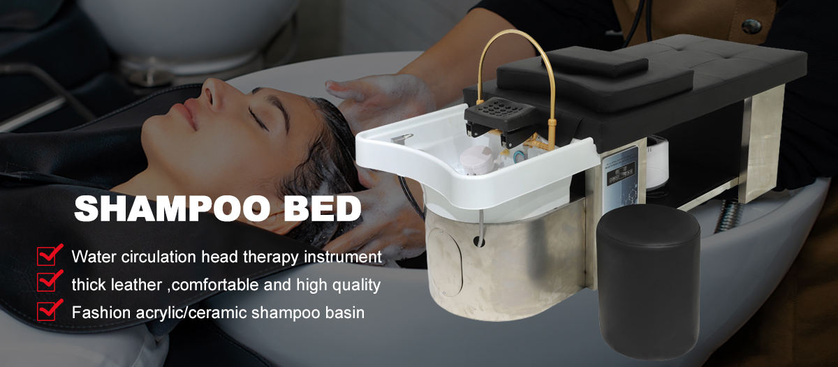professional hair washing massage chair shampoo bowl bed spa heated ...